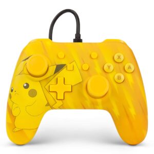 PowerA Wired Controller for Nintendo Switch - Pokémon: Pikachu Static, Gamepad, Game controller, Wired controller, Officially licensed