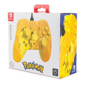 PowerA Wired Controller for Nintendo Switch - Pokémon: Pikachu Static, Gamepad, Game controller, Wired controller, Officially licensed