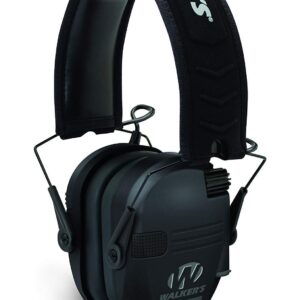 Walkers Razor Slim Electronic Shooting Muffs 3-Pack Bundle, Black