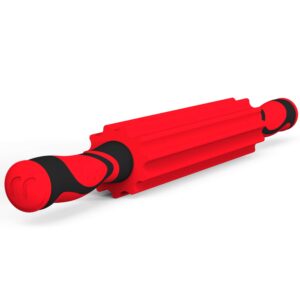 m-roll 20” stick massage roller - use to massage muscle aches and pain, trigger point knots and help reduce stress, easily roll away pain