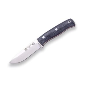 joker survival knife lynx cm111-f, micarta canvas handle, 4.13 inches blade of böhler n695, includes kydex sheath with fire starter, tool for fishing, hunting, camping and hiking