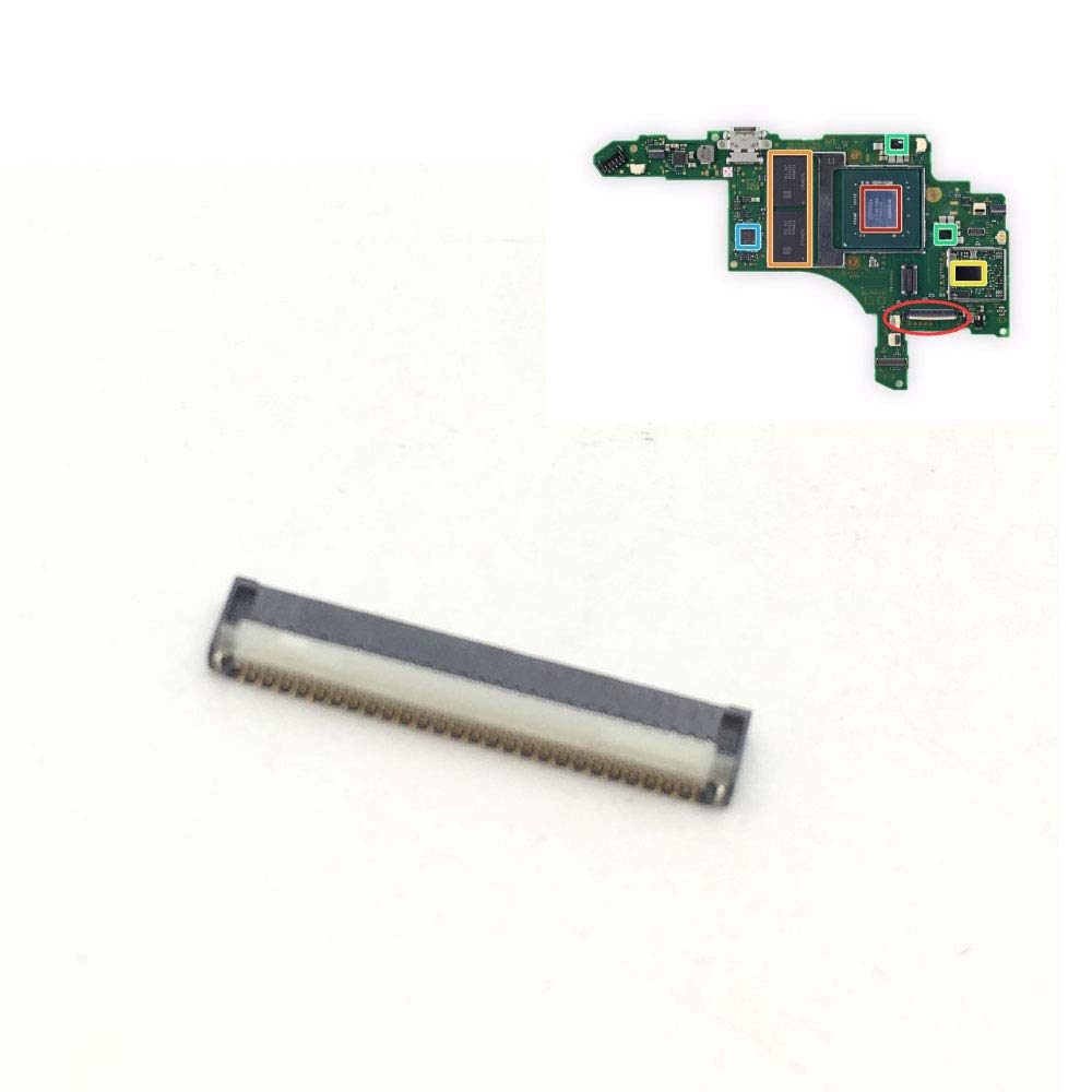 Motherboard to LCD Display Screen Flex Cable Clip Ribbon Connector Socket for Nintendo Switch NS Console Replacement Part