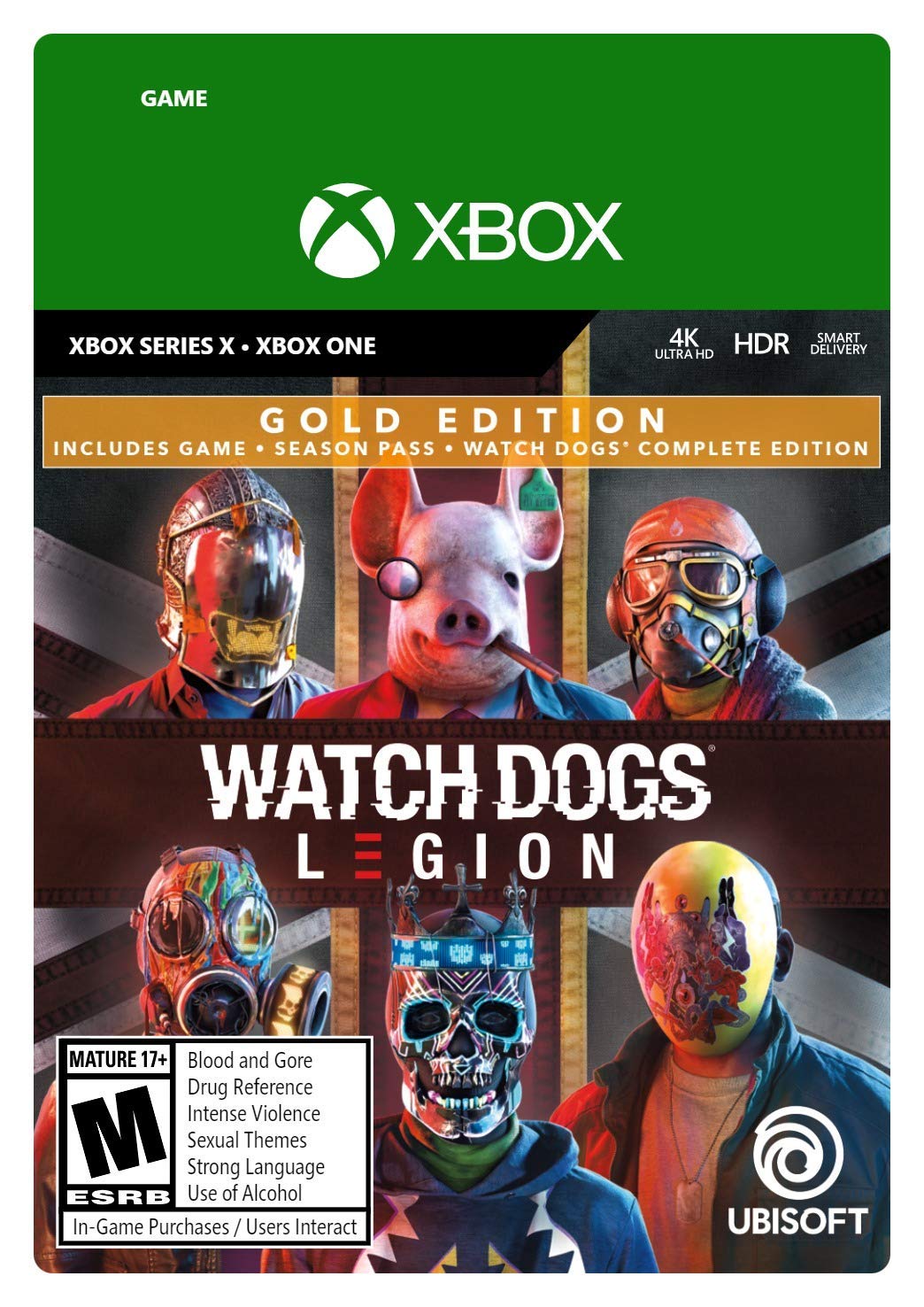 Watch Dogs: Legion Xbox Series X|S, Xbox One Gold Edition [Digital Code]