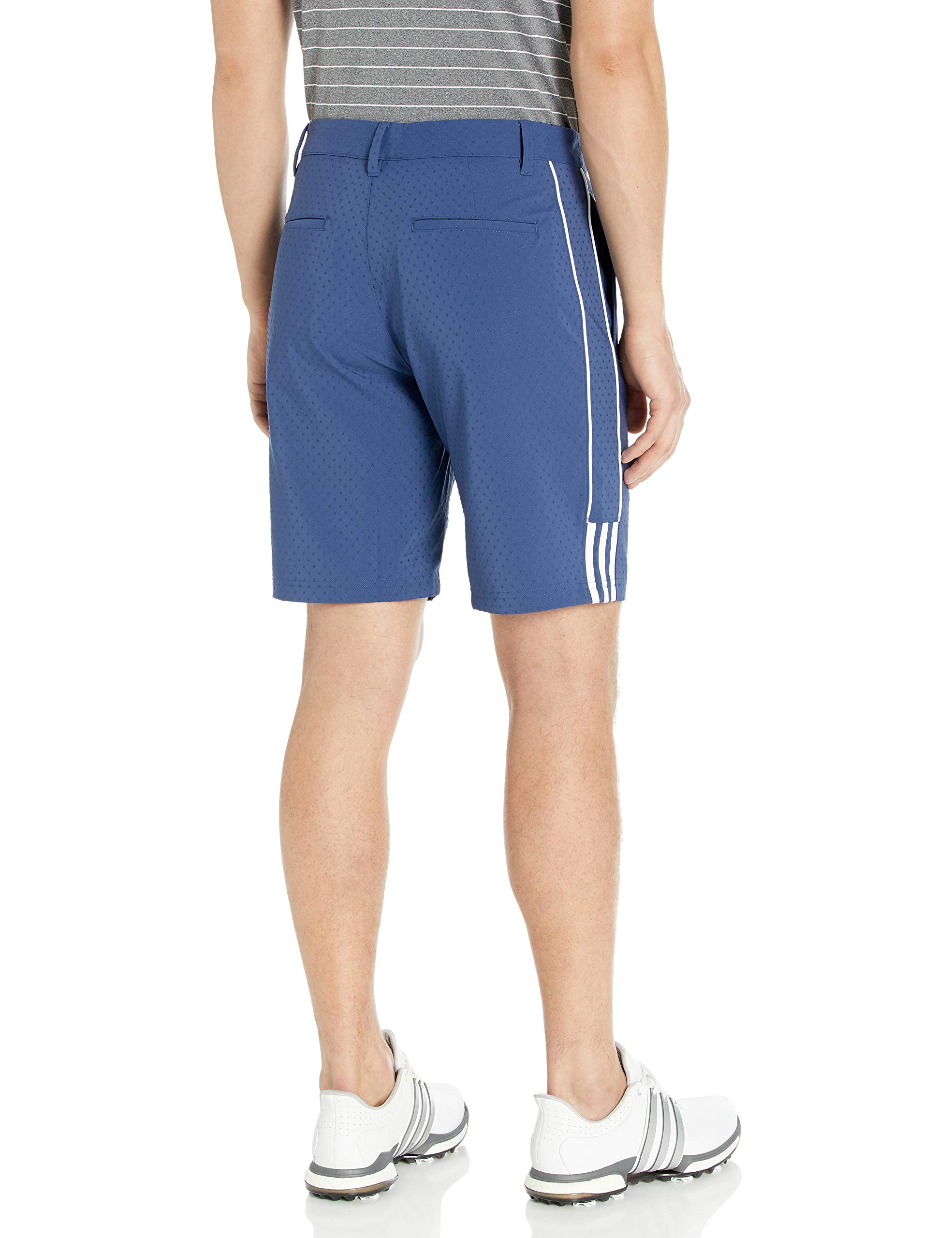 adidas Golf 3-Stripes Collection Dobby Shorts, Tech Indigo, 30"