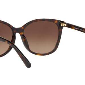 Coach HC8271U Universal Fit Sunglasses, Dark Tortoise/Dark Brown Gradient Polarized, 57 mm