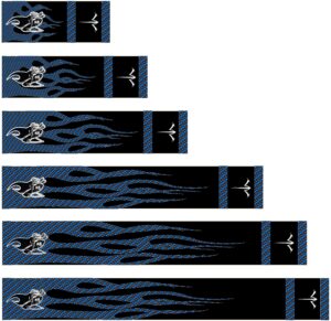 white water archery non-laminated blue 1 carbon fiber flame grim reaper arrow wraps 15 pc choose length width (8, 1)