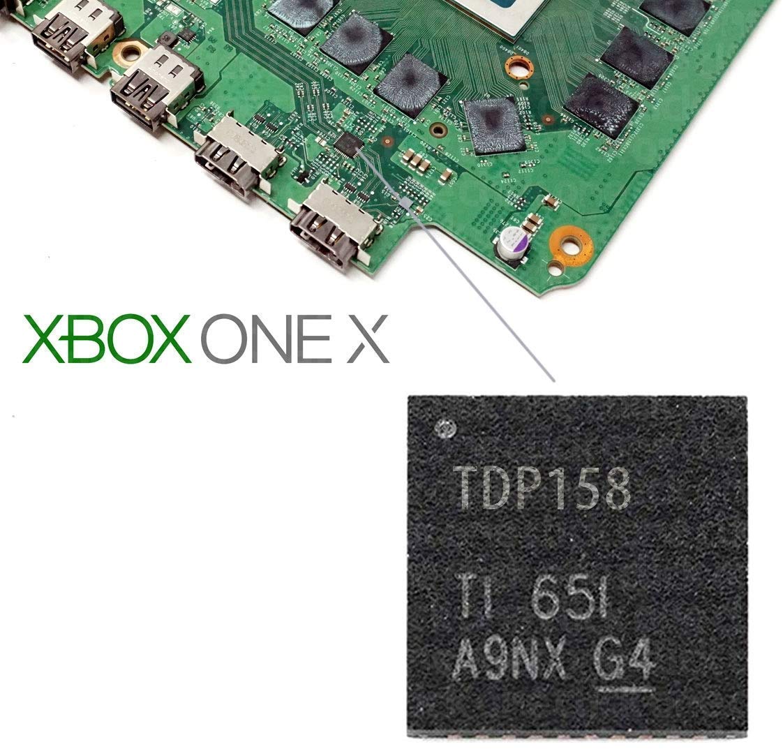 Gametown Repacement HDMI Chip TDP158 IC for Xbox One X Console