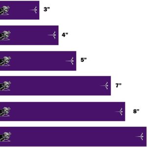 White Water Archery Laminated Purple Reaper Solid Colors 1 Arrow Wraps 15 Pc Choose Length Width (9, 1.4)