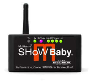 city theatrical multiverse show baby wireless dmx transceiver show-baby-m