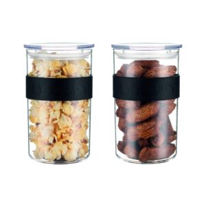 BODUM K11829-01SA Storage Jar, Black, 1 l