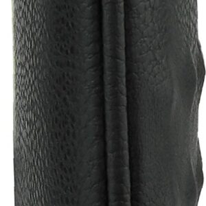 B BRENTANO Vegan Oversized Embossed Clutch Pouch (Black)