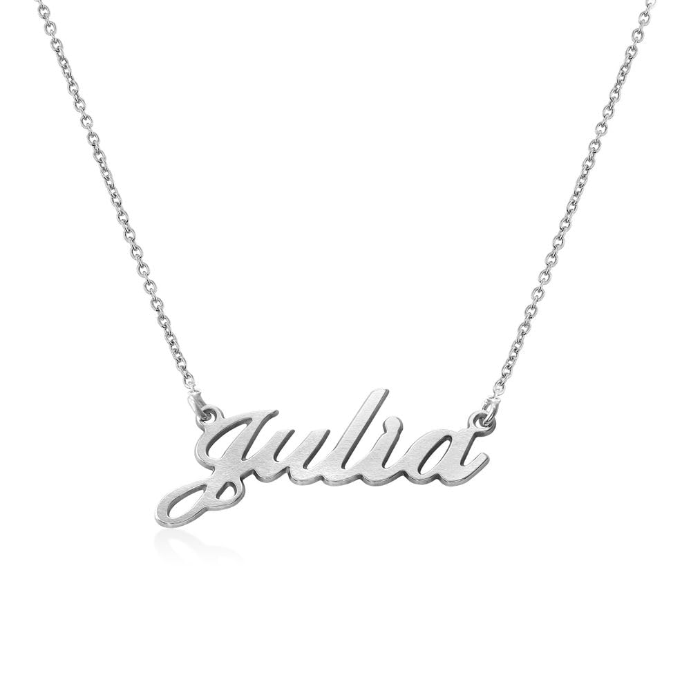 MyNameNecklace Personalized Custom Classic Name Necklace in Sterling Silver 925 or Gold Plating - Custom Jewelry for Her silver