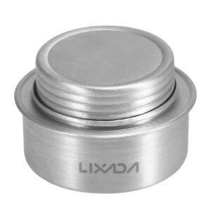 Lixada Mini Aluminum Alloy Alcohol Stove with Lid Outdoor Camping Hiking Backpacking Portable Cooking Stove