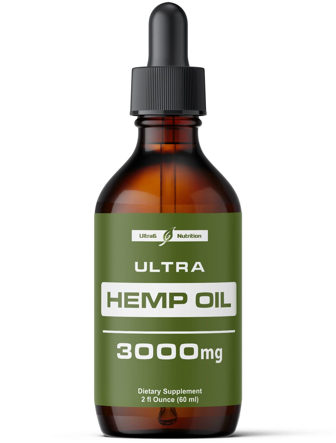 Hemp Oil with 3000mg - 120 Servings. Hemp Extract. Made in The USA