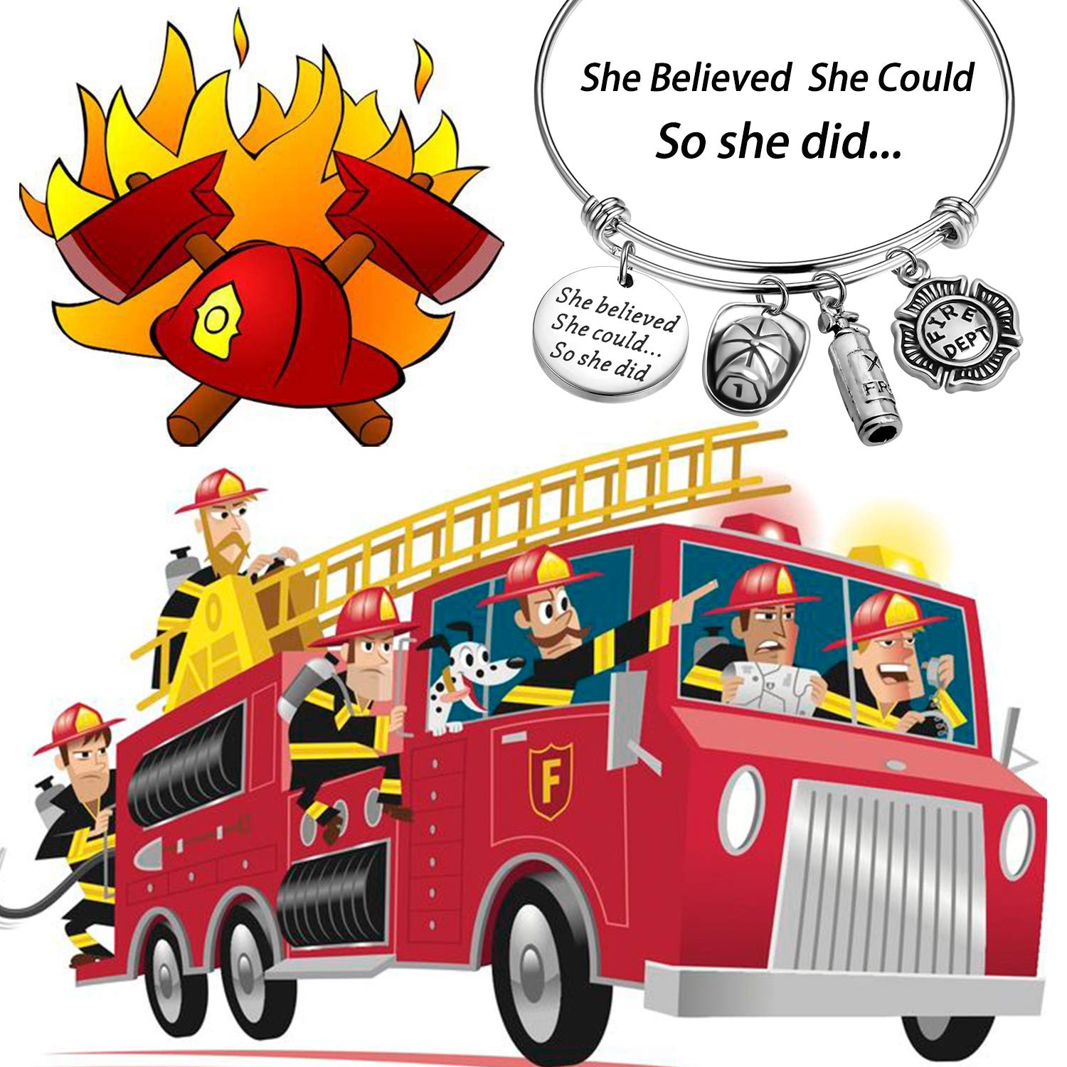 TIIMG She believed woman fire fighter (Woman Firefighter)