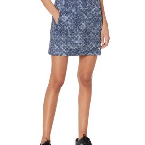 Cutter & Buck womens Allure Printed Pull on Skort Golf Shorts, Indigo, Medium US