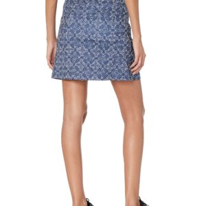 Cutter & Buck womens Allure Printed Pull on Skort Golf Shorts, Indigo, Medium US