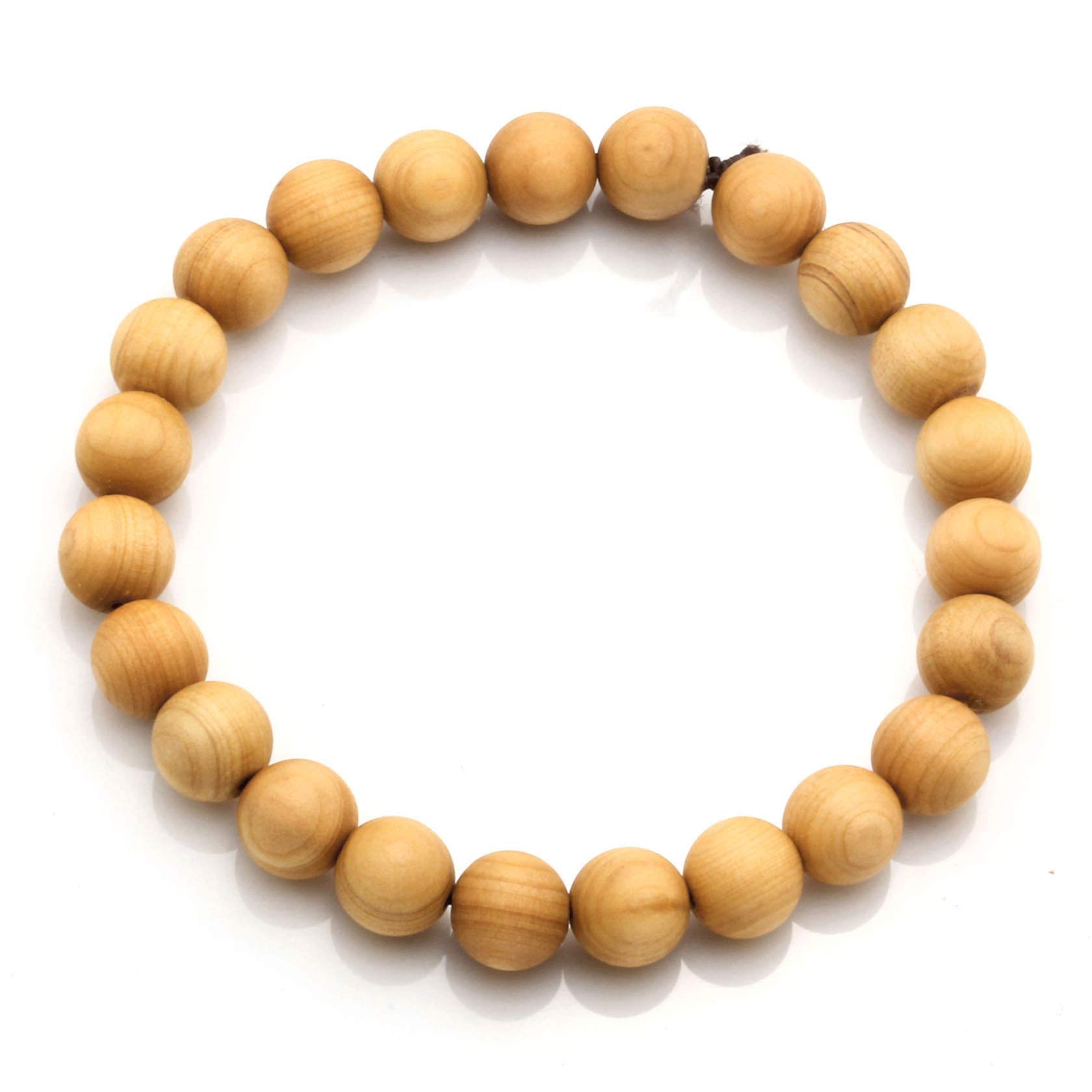 MILAKOO 5 Pcs Wood Prayer Bead Bracelet Mala Beaded Bracelets for Men Women 8mm