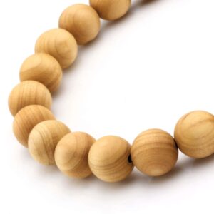 MILAKOO 5 Pcs Wood Prayer Bead Bracelet Mala Beaded Bracelets for Men Women 8mm