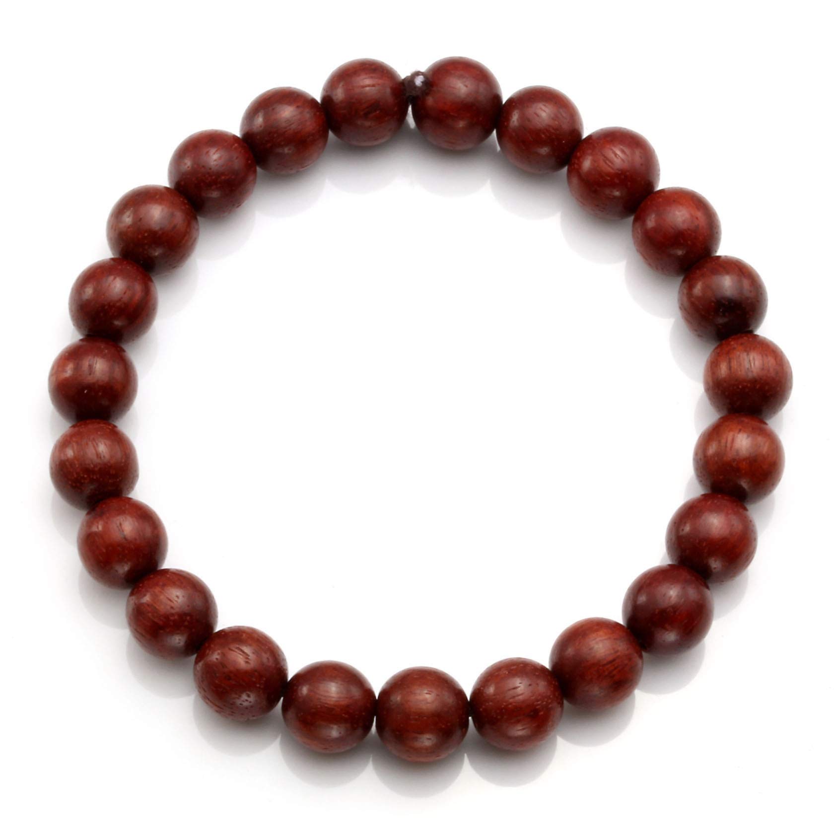 MILAKOO 5 Pcs Wood Prayer Bead Bracelet Mala Beaded Bracelets for Men Women 8mm