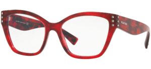 eyeglasses valentino va 3036 5020 red havana