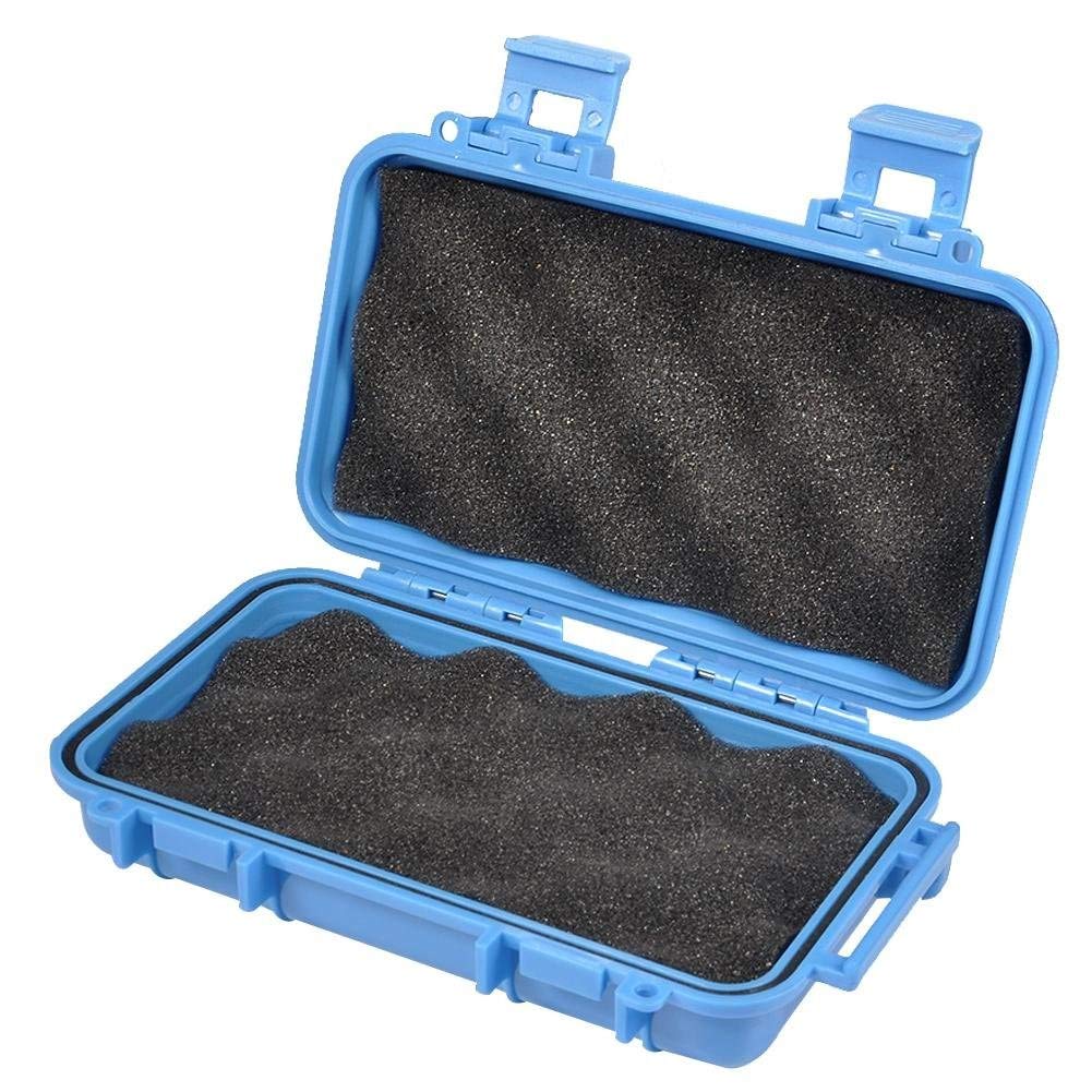 Aosiyp Waterproof Dry Box,Waterproof Storage Case,Waterproof Box Shockproof Dry Storage Box with 2 U?Shape Buckle for Fishing Cam Hiking (Blue)