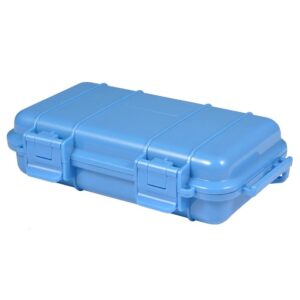 Aosiyp Waterproof Dry Box,Waterproof Storage Case,Waterproof Box Shockproof Dry Storage Box with 2 U?Shape Buckle for Fishing Cam Hiking (Blue)