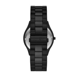 Michael Kors Slim Runway Three-Hand Black Stainless Steel Men's Watch (Model: MK8734)