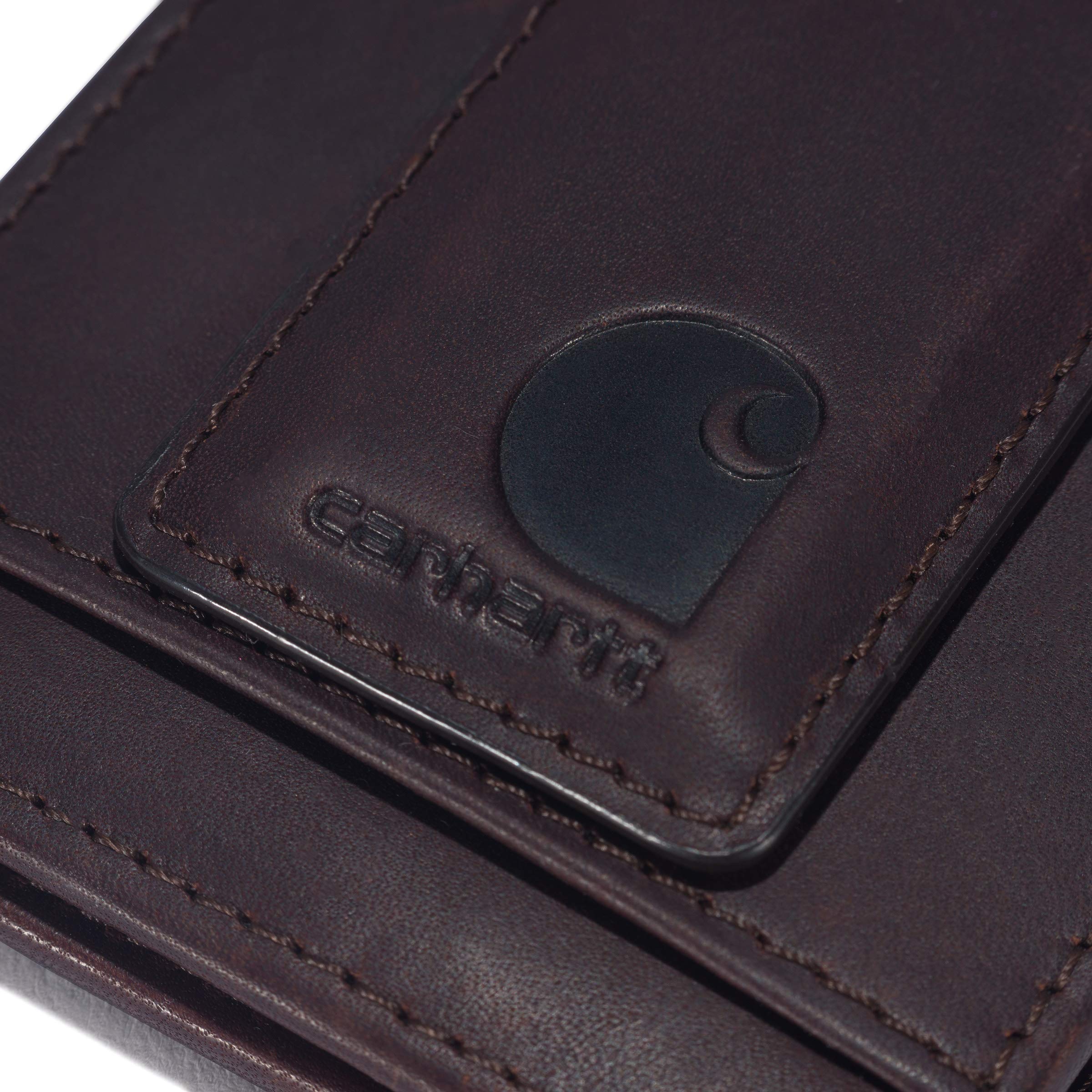 Carhartt Men's Leather Standard Simple,Retro, Dark Brown, One Size