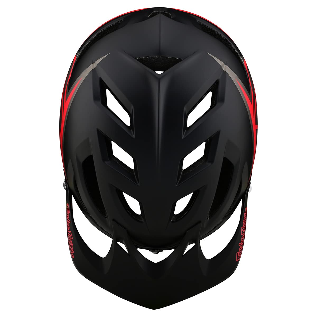 Troy Lee Designs Adult | Trail | All Mountain | Mountain Bike A1 MIPS Classic Helmet - (Black/Red, X-Large/2X-Large)