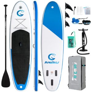 funwater stand up paddle board ultra-light inflatable paddleboard with sup accessories for adults & youth of all skill levels