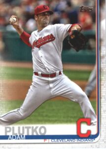 2019 topps #492 adam plutko cleveland indians baseball card