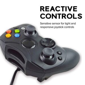 Wiresmith Classic Wired Original Xbox S-Type Controller - Black