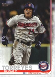 2019 topps #537 ronald torreyes minnesota twins baseball card