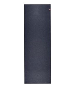 manduka eko superlite yoga mat for travel - lightweight, easy to roll and fold, durable, non slip grip, 1.5mm thick, midnight blue, 71" x 24"