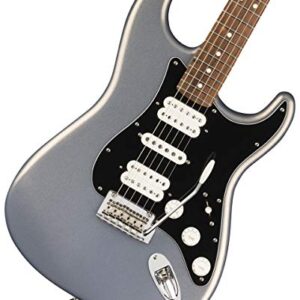 Fender Player Stratocaster HSH Electric Guitar, with 2-Year Warranty, Silver, Pau Ferro Fingerboard