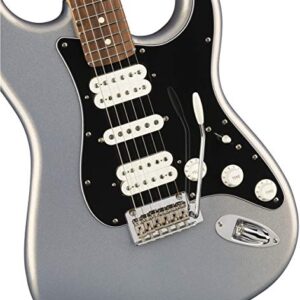 Fender Player Stratocaster HSH Electric Guitar, with 2-Year Warranty, Silver, Pau Ferro Fingerboard