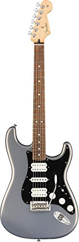 Fender Player Stratocaster HSH Electric Guitar, with 2-Year Warranty, Silver, Pau Ferro Fingerboard