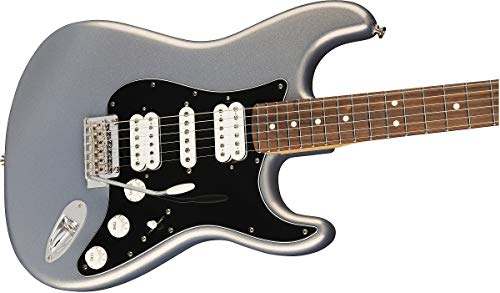 Fender Player Stratocaster HSH Electric Guitar, with 2-Year Warranty, Silver, Pau Ferro Fingerboard