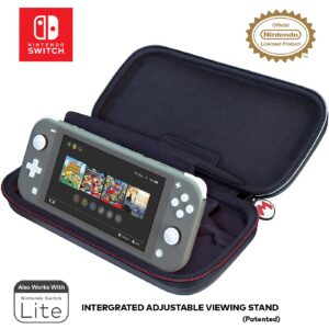 Game Traveler Nintendo Switch Mario Case - Adjustable Viewing Stand, Protective PU Leather Hard Case with Deluxe Carry Handle, Includes Two Game Cases - Nintendo Switch , Switch OLED and Switch Lite