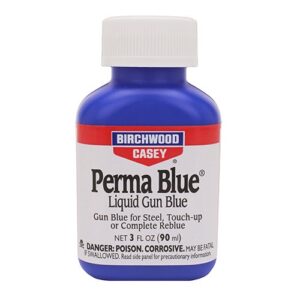 Birchwood Casey, Westlake Market Perma Blue Gun Blue Bottle - Bluing Plus 25 Quality Cotton Swabs and 3" Cotton Patches for Restoring Guns and Other Metal Items