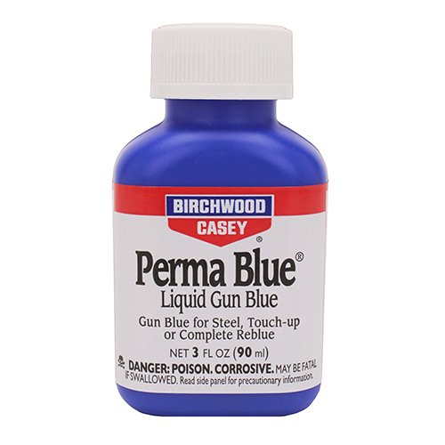 Birchwood Casey, Westlake Market Perma Blue Gun Blue Bottle - Bluing Plus 25 Quality Cotton Swabs and 3" Cotton Patches for Restoring Guns and Other Metal Items