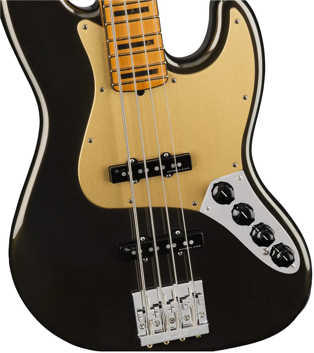 Fender American Ultra Jazz Bass, Texas Tea, Maple Fingerboard