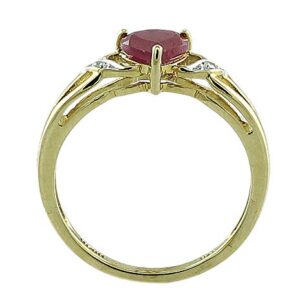 SGL Ruby 1.09 Carat Cocktail 925 Sterling Silver Anniversary Ring for Women Jewelry for Women