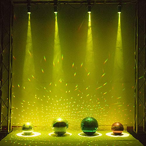 12w RGBW Disco Ball Lights Mirror Ball Light, Pinpoint Spotlight Disco Spot Lights Dj Ball Pinspot DMX Led Pin Spotlight