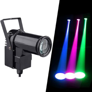 9w rgb beam lights for disco ball light, disco ball spotlight+ mirror ball lights spot light stage, pinpoint light dj spot lights indoor