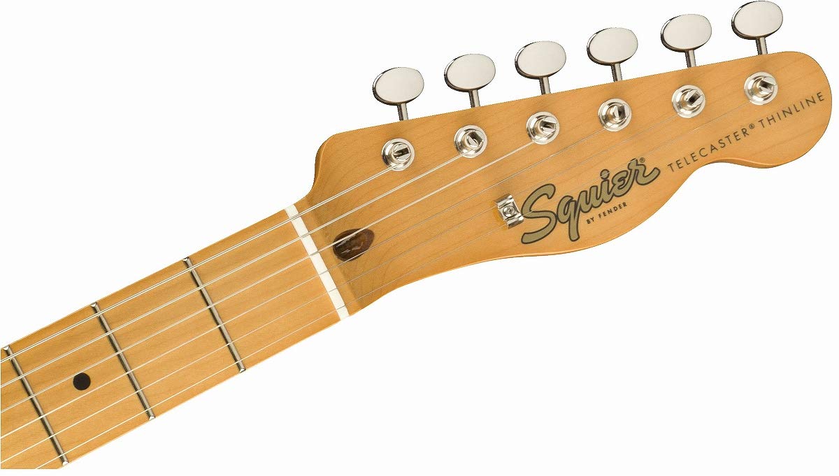 Squier Classic Vibe 60s Thinline Telecaster Electric Guitar, with 2-Year Warranty, Natural, Maple Fingerboard