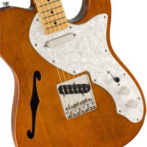 Squier Classic Vibe 60s Thinline Telecaster Electric Guitar, with 2-Year Warranty, Natural, Maple Fingerboard