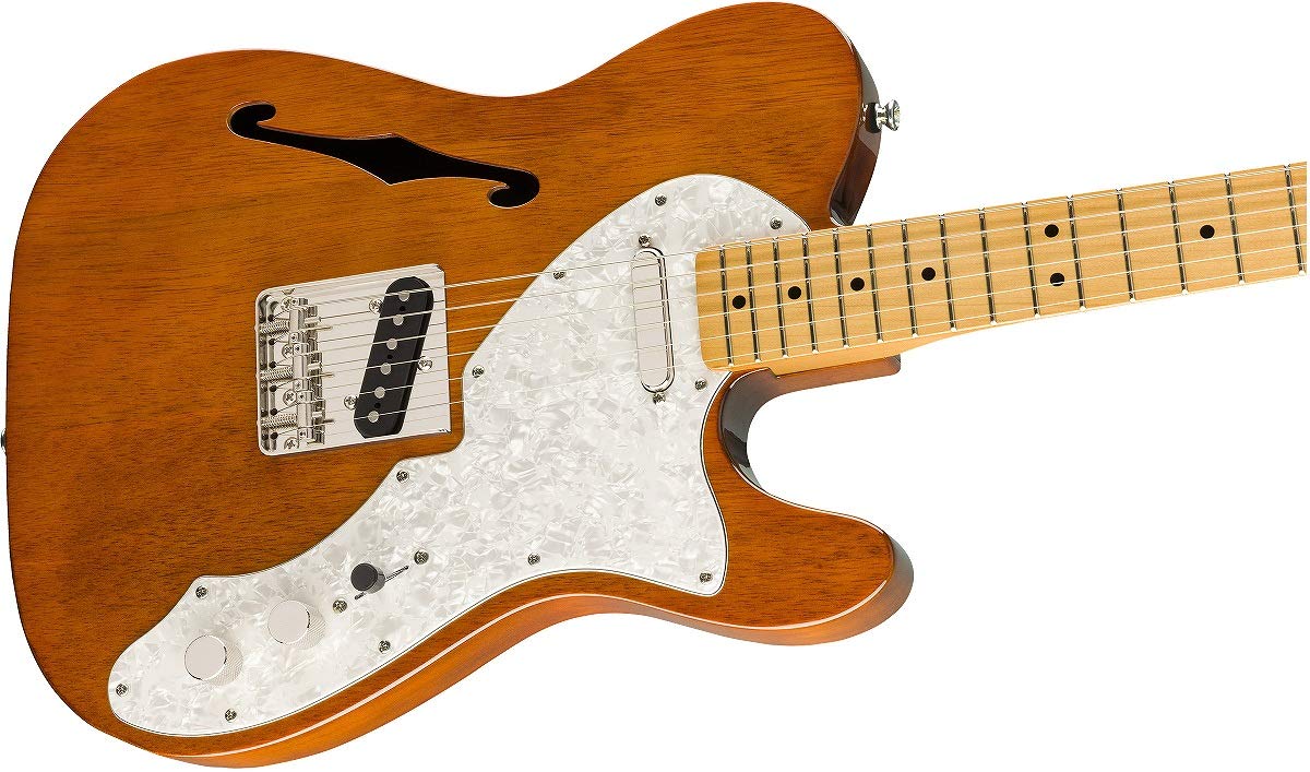 Squier Classic Vibe 60s Thinline Telecaster Electric Guitar, with 2-Year Warranty, Natural, Maple Fingerboard