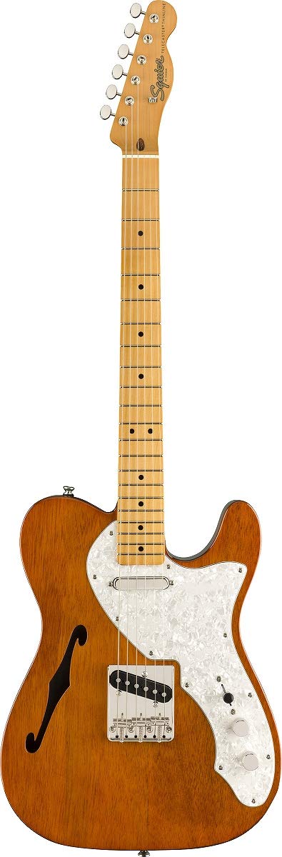 Squier Classic Vibe 60s Thinline Telecaster Electric Guitar, with 2-Year Warranty, Natural, Maple Fingerboard